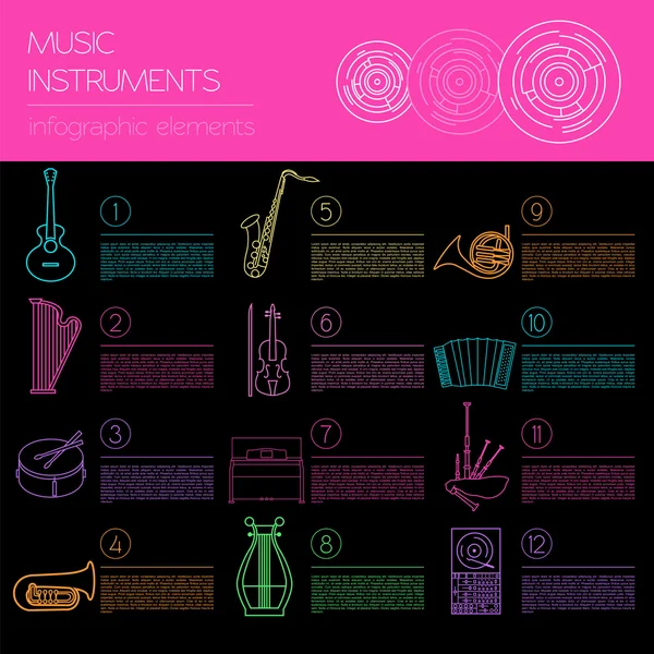 Musical instruments graphic template. Grand piano Stock Vector by ...