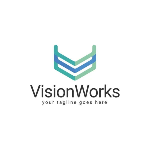 Cube Works Logo Template — Stock Vector © Graphicgum #121410084