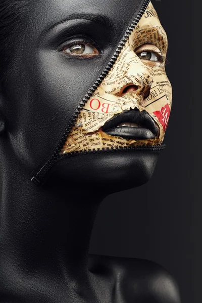 Newspaper on beautiful face Pictures, Newspaper on beautiful face Stock ...