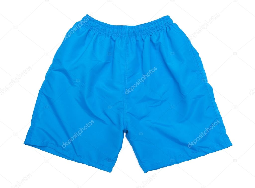 Blue shorts isolated on the white background Stock Photo by ©Deaurinko ...