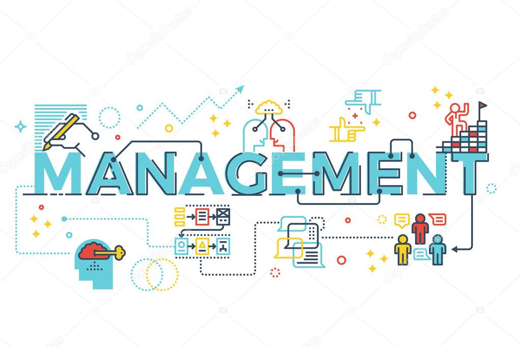 Management word lettering Stock Vector Image by ©nongpimmy #119878630