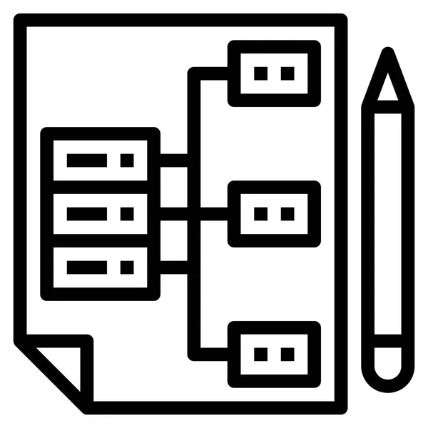 Icono Base Datos Para Web Ilustración Vectorial Vector de stock por ...
