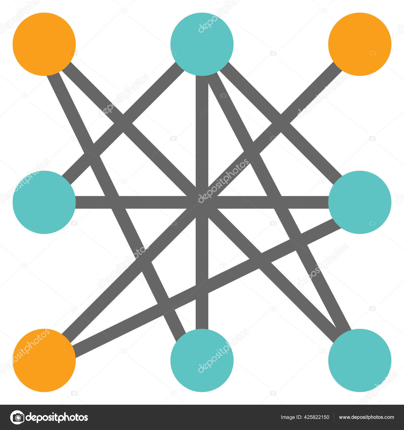 Distributed Icon Web Vector Illustration Stock Vector by ©nongpimmy ...