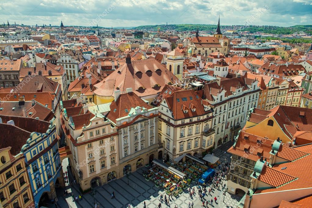 Prague view from above – Stock Editorial Photo © badahos #120255060
