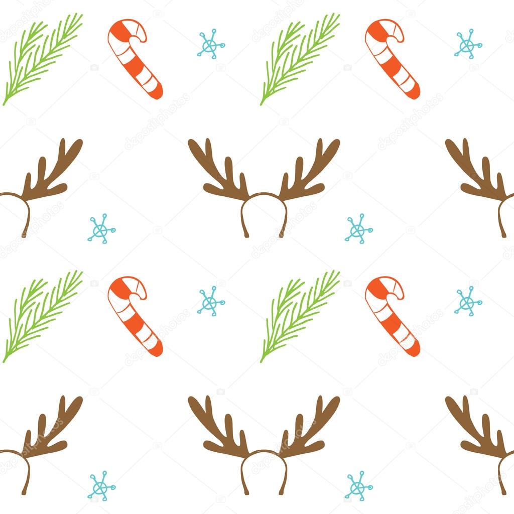 Seamless vector Christmas texture. Seamless backdrop with pine tree ...