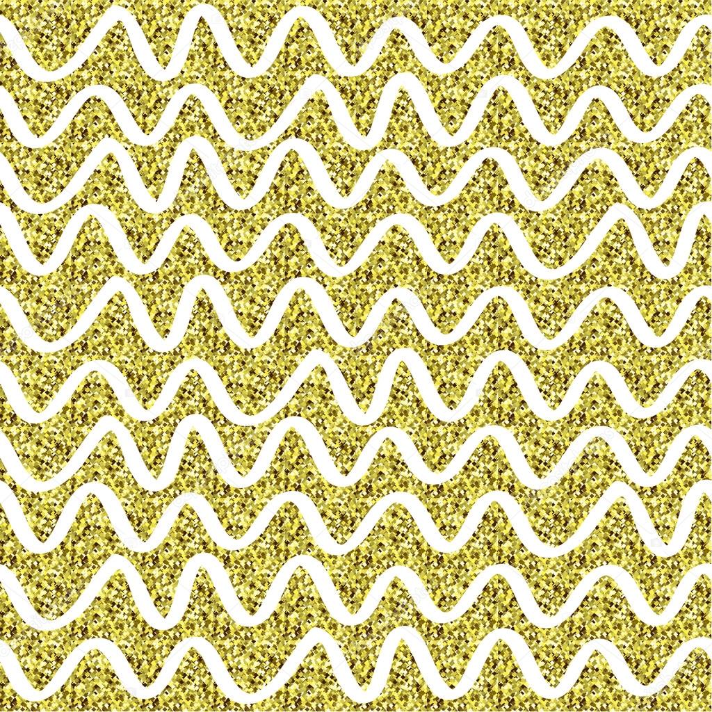 Gold glitter sparkling pattern. Decorative seamless background. Shiny ...