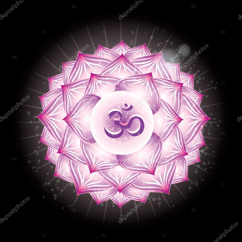 Sahasrara Glowing chakra icon . The concept of chakras used in Hinduism ...