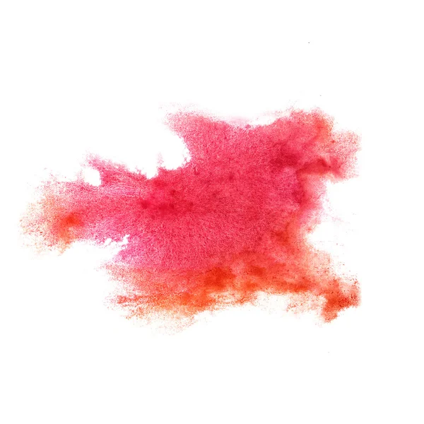 Ink pink blot splatter background isolated on white hand painte — Stock ...