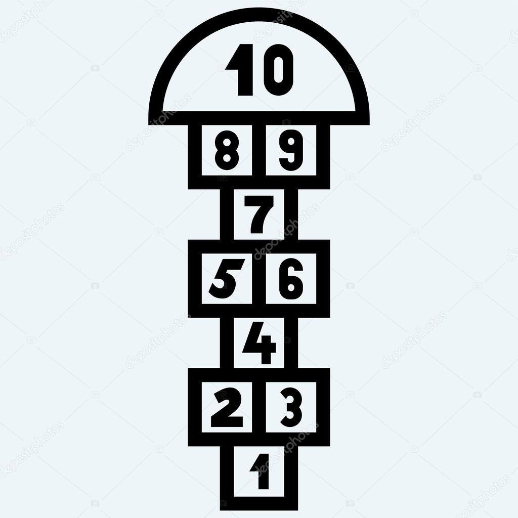 Rayuela — Vector de stock © Kreativ #82926652