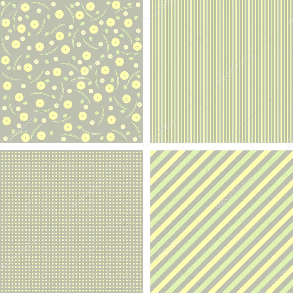 Vector set of sweet patterns, textures Stock Vector by ©alena0509 118339834