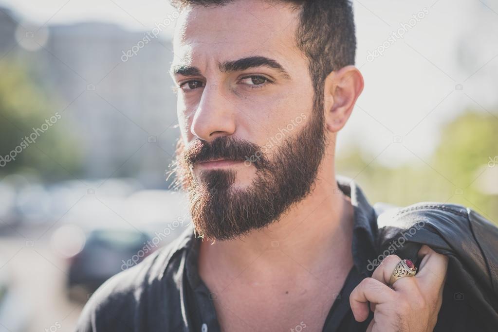 Handsome bearded man — Stock Photo © peus #60251989