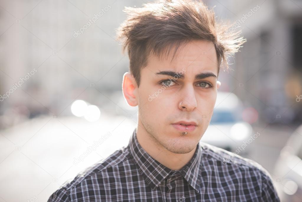 Handsome alternative style man ⬇ Stock Photo, Image by © peus #64130325