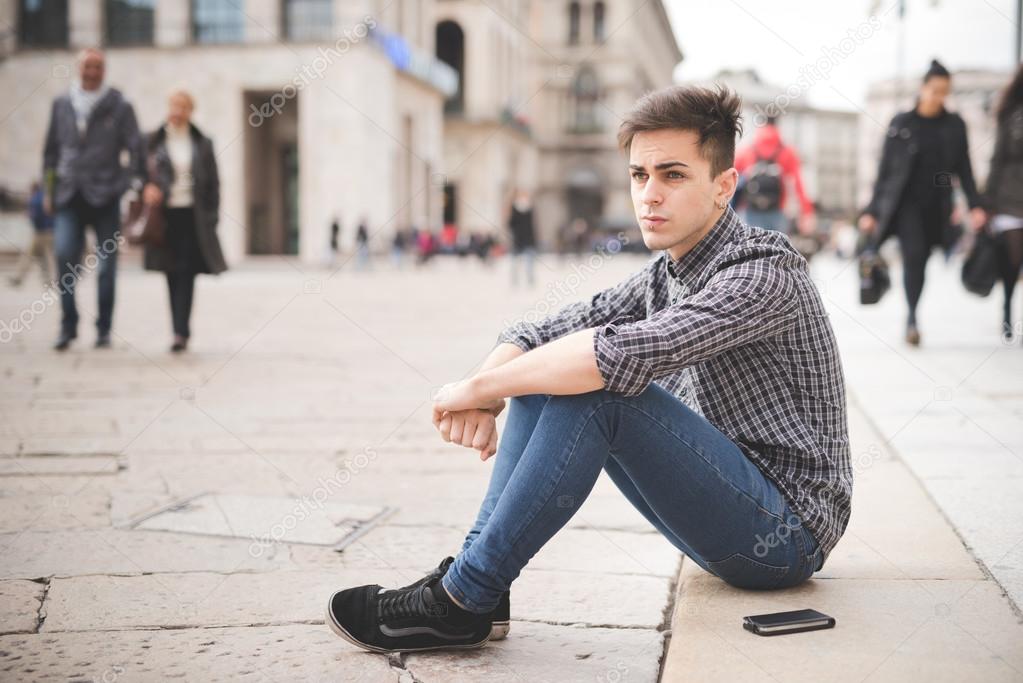 Handsome alternative style man — Stock Photo © peus #64132267