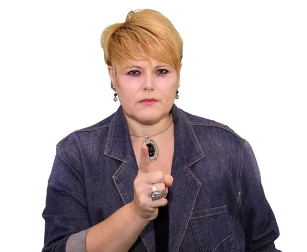 Mature Woman Body Language - Do not know — Stock Photo © CD123 #56760359