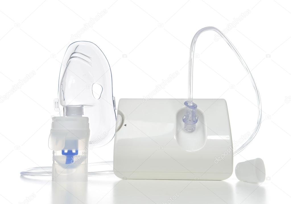 Nebulizer for respiratory inhaler asthma treatment Stock Photo by ...