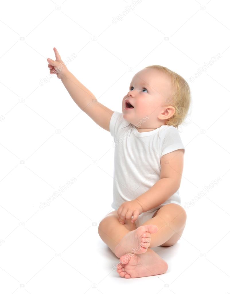 Cute Baby Pointing Finger