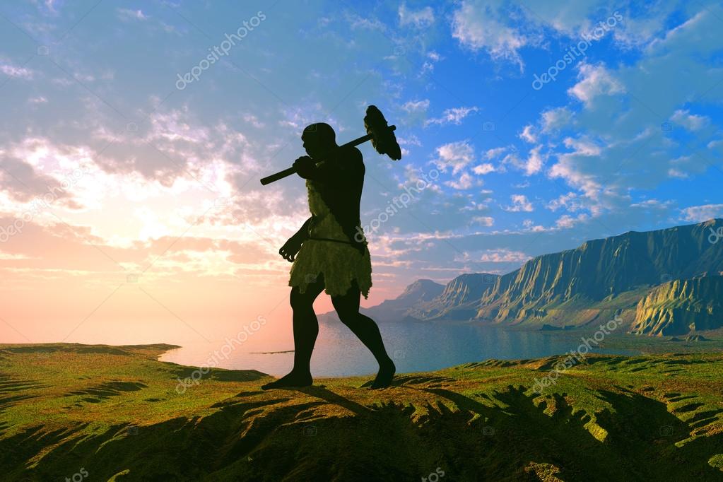 Homem primitivo — Foto © Iurii #54263165