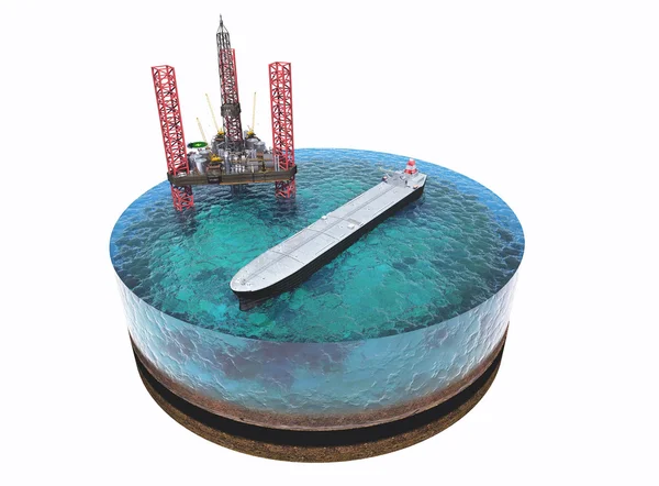 Oil rig 3d Stock Photos, Royalty Free Oil rig 3d Images | Depositphotos