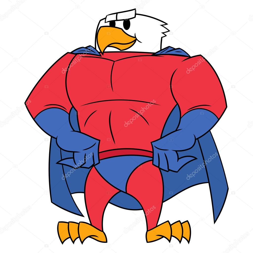 Eagle superhero posing Stock Vector Image by ©den0909 #104927052
