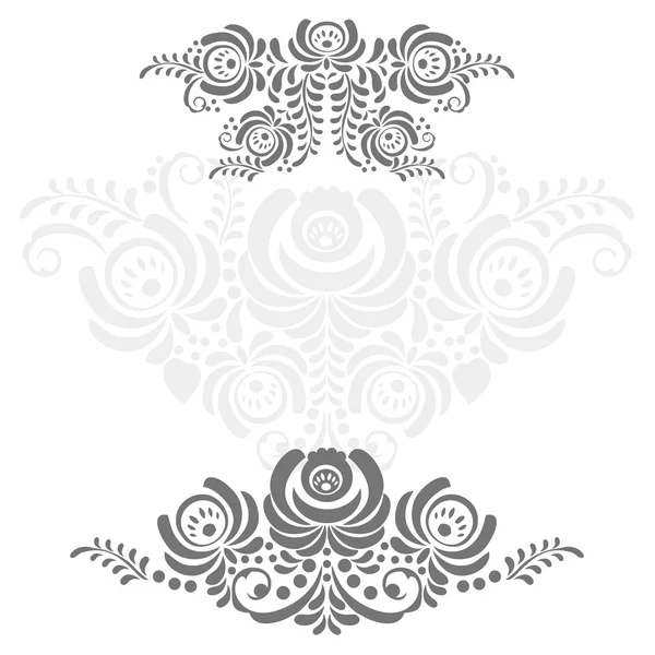 Russian ornaments art frame in gzhel style Stock Vector Image by ...