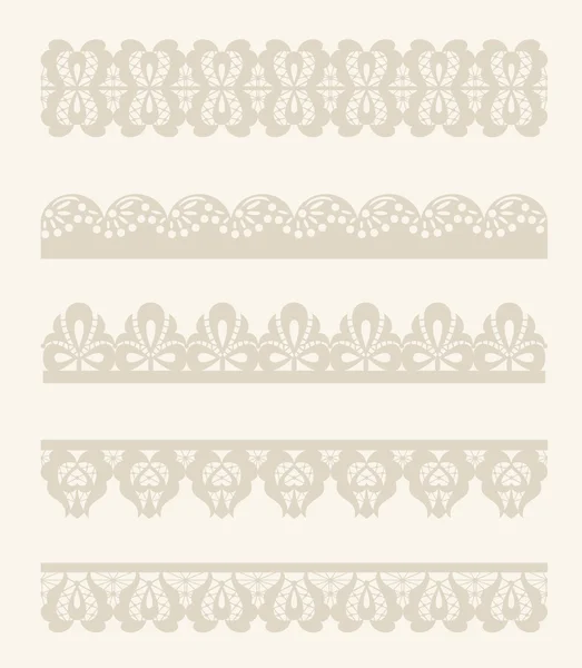 Vector Set of lace ribbons — Stock Vector © antuanetto #88056366