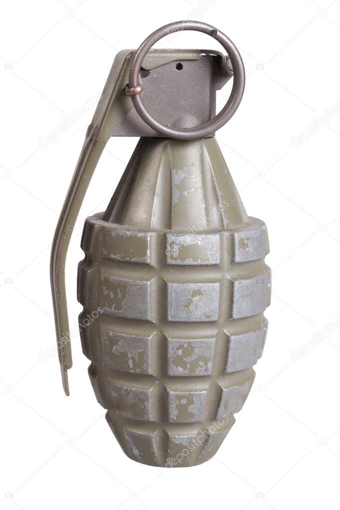 Grenade isolated on white Stock Photo by ©zim90 80423132