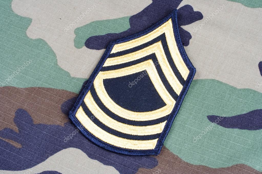 US ARMY Sergent-chef patch de rang — Photo éditoriale par ©zim90 - #80427058