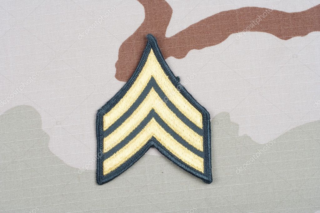 US ARMY Sergeant rank patch – Stock Editorial Photo © zim90 #80429874