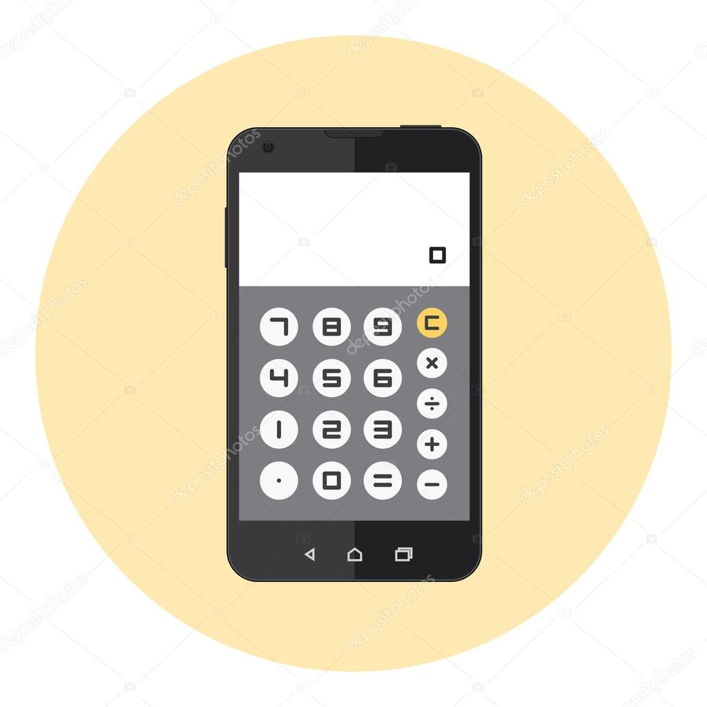 Mobile Calculator Application Stock Vector Image by ©Nomad_Soul #109749058