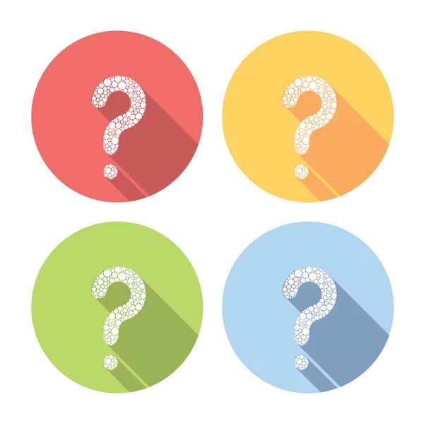 Question Mark Flat Icons Set Stock Vector Image by ©Nomad_Soul #113775718