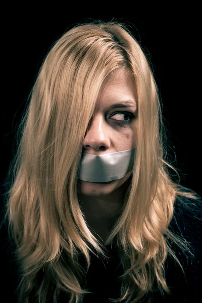 Kidnapped woman hostage Stock Photo by ©JanMika 52901955