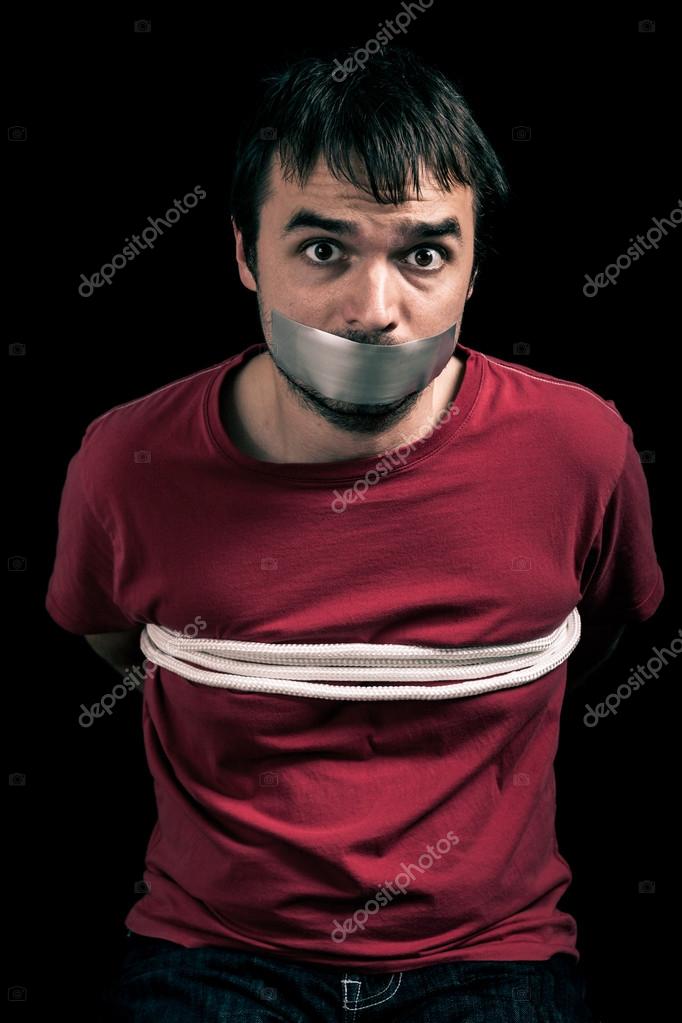 Kidnapped man hostage — Stock Photo © JanMika #71604887
