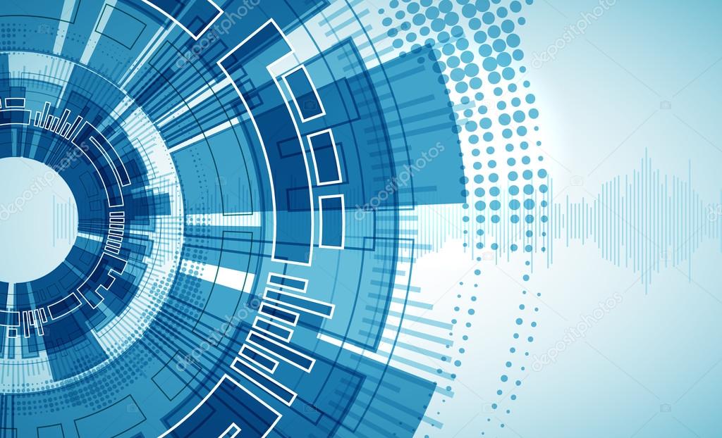 Futuristic digital theme Stock Vector by ©KrulUA 100194364