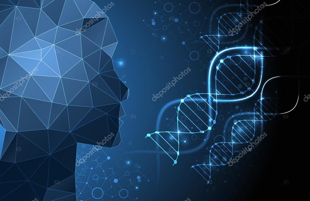 Science template with human silhouette Stock Vector by ©KrulUA 104458844