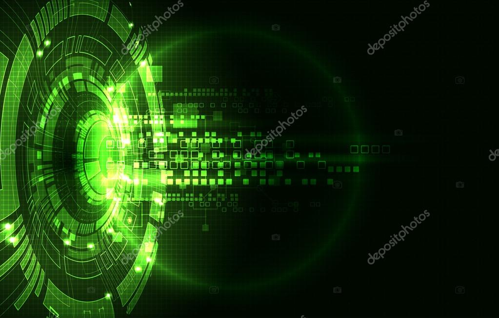Information Technology Green Background