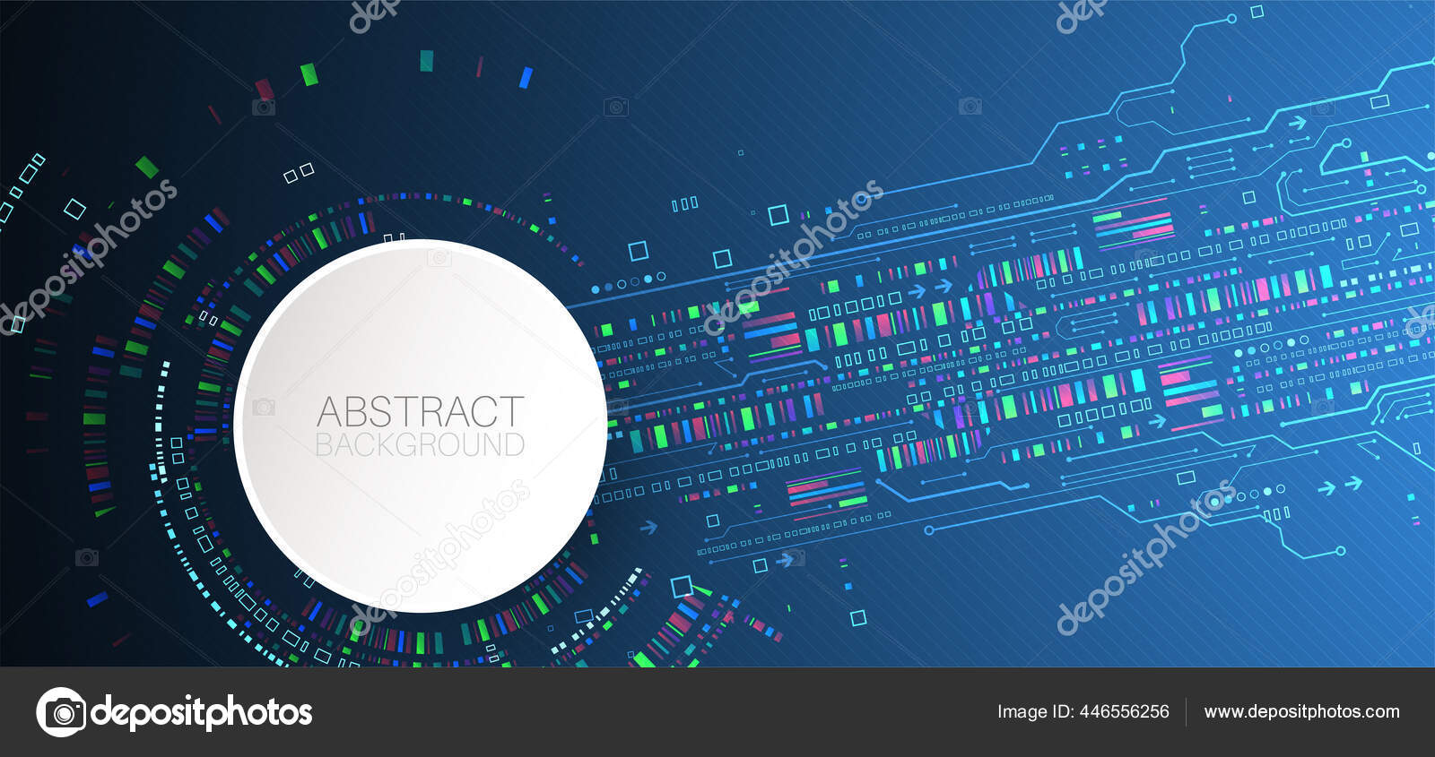 Modern Futuristic Engineering Science Technology Vector Background ...