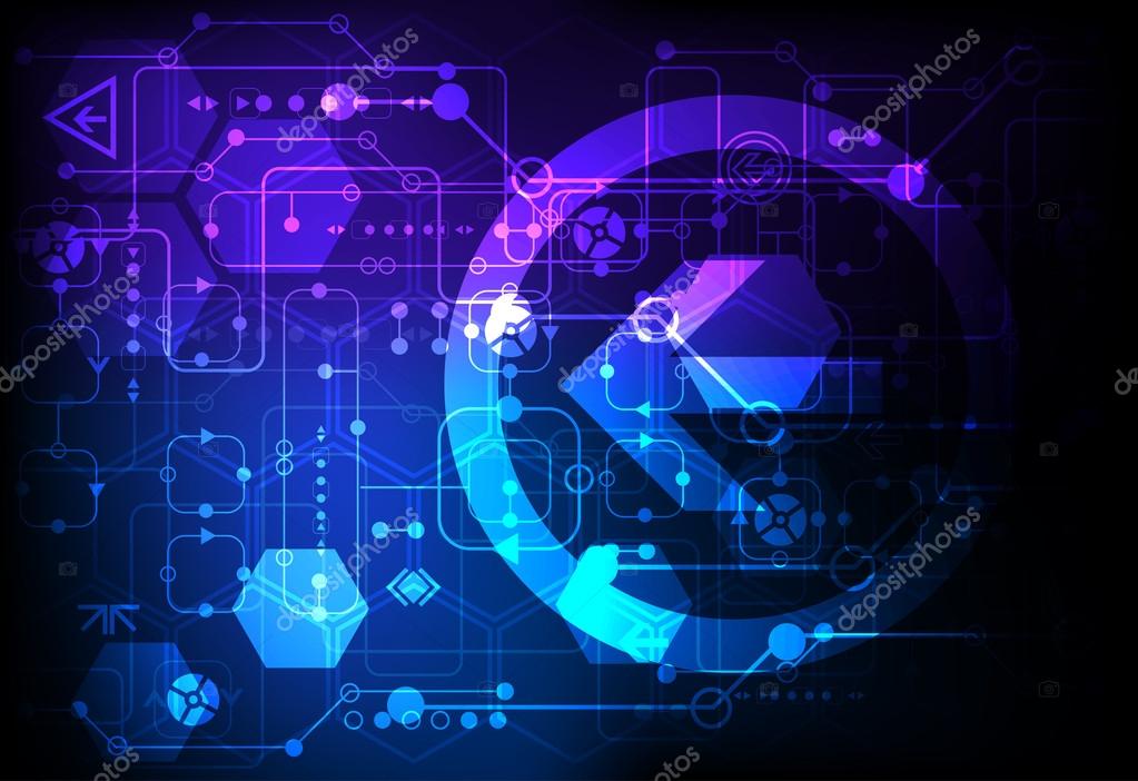 Technological background — Stock Vector © KrulUA #54283623