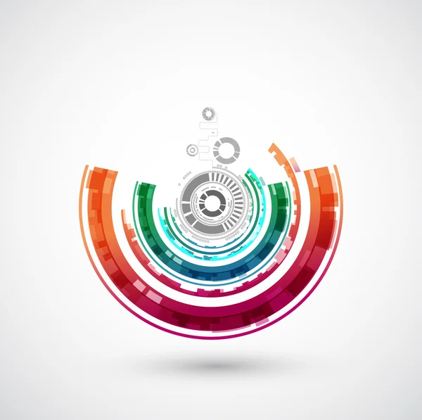 Abstract technology circle vector background Stock Vector Image by ©VikaSuh #25447127