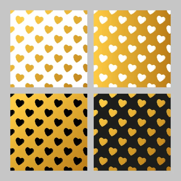 Gold heart pattern Stock Vector Image by ©antoshkaforever #101233218