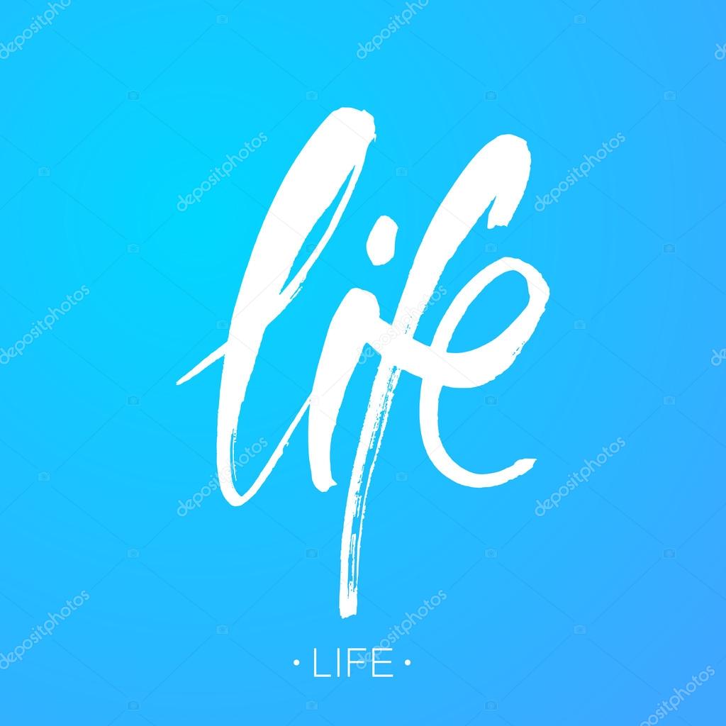 Life lettering template Stock Vector by ©antoshkaforever 118511384