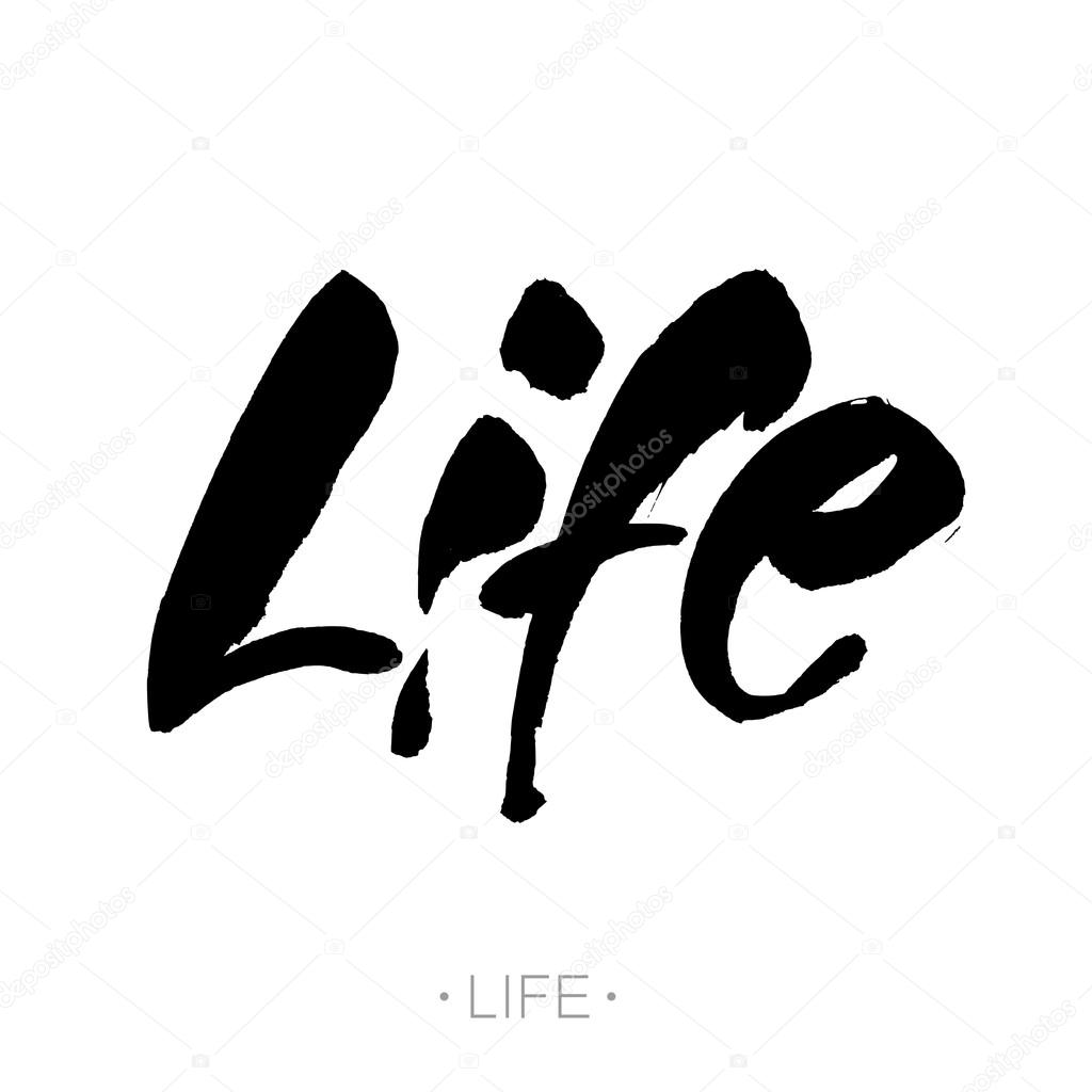 Life lettering template Stock Vector Image by ©antoshkaforever #118511548