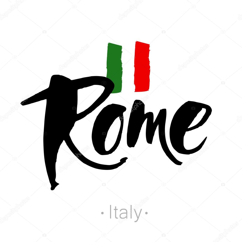 Rome belettering sjabloon vectorafbeelding door © antoshkaforever ⬇ ...