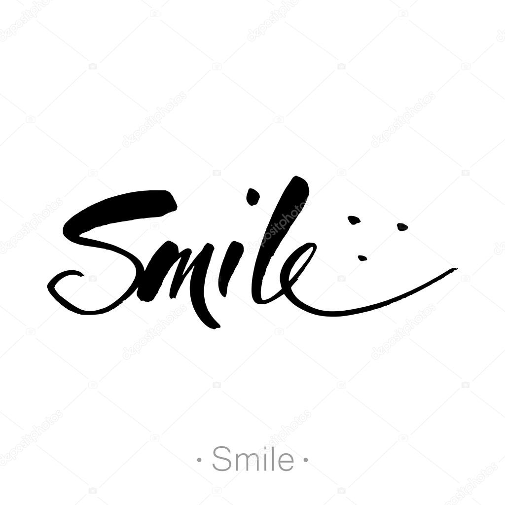 Diseño de letras sonrisa Vector de stock #123281732 de ©antoshkaforever