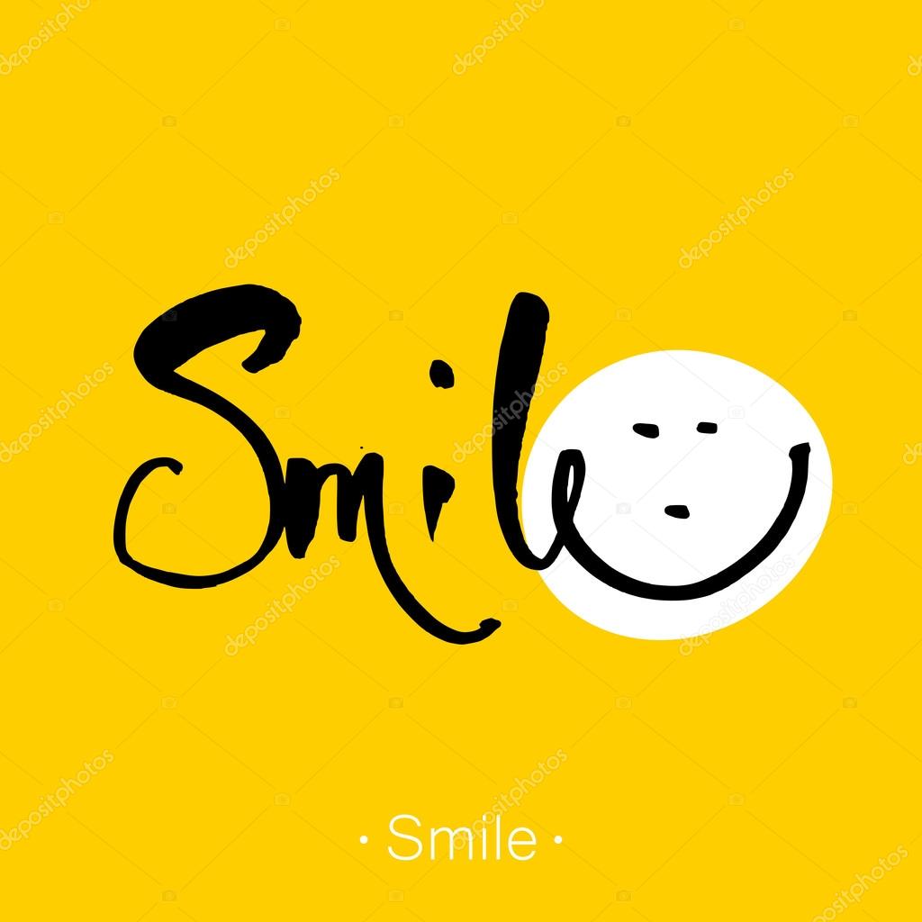 Smile lettering design Stock Vector Image by ©antoshkaforever #123282580