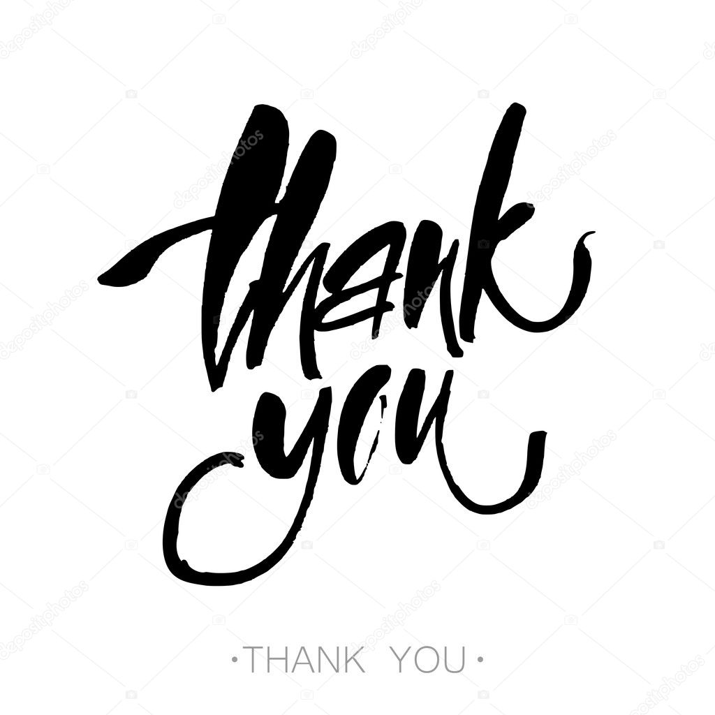 Thank you lettering template Stock Vector by ©antoshkaforever 123282582