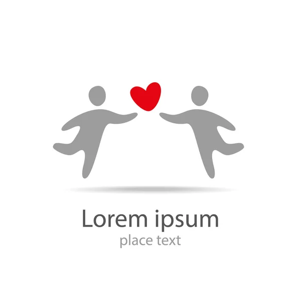 Logo people with heart Vector Art Stock Images | Depositphotos