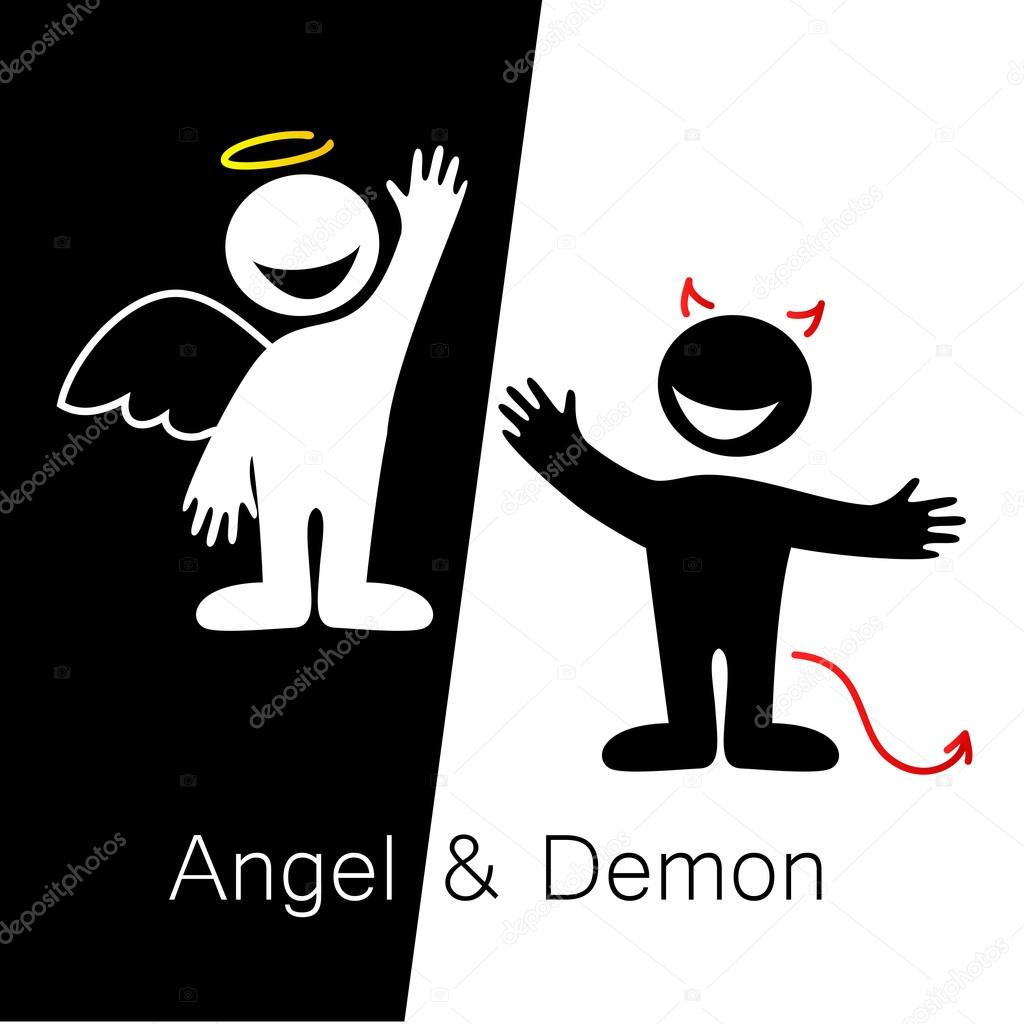 Angel and demon Stock Vector Image by ©antoshkaforever #79705766