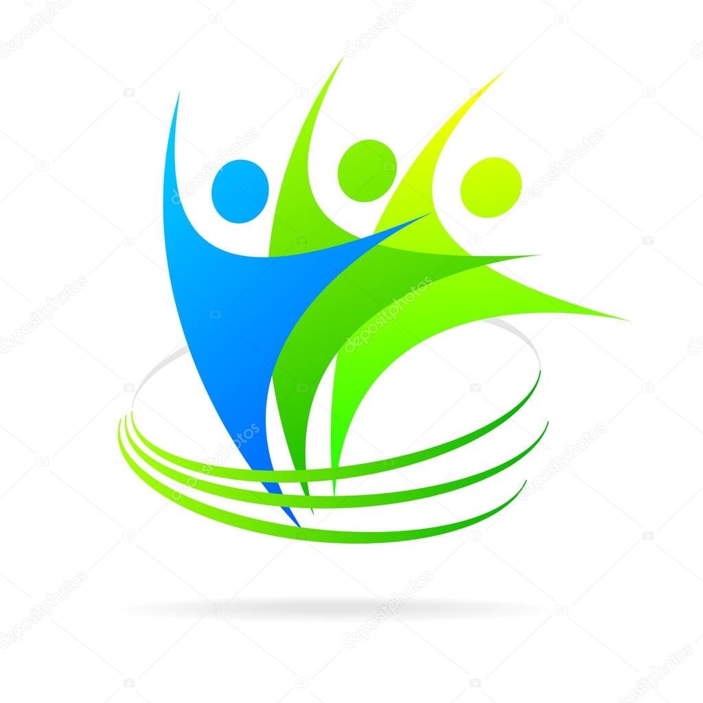 Logo successful people Stock Vector by ©antoshkaforever 82471742