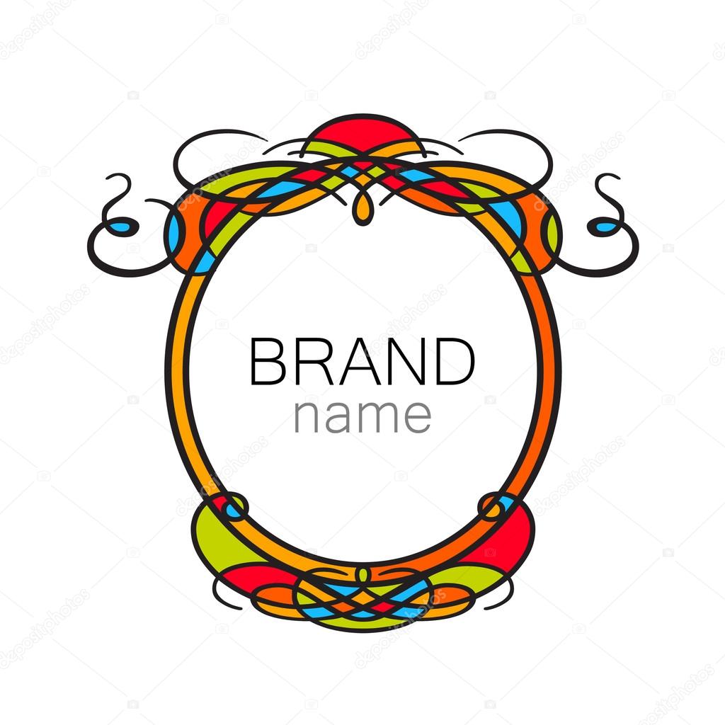 Brand name frame logo Stock Illustration by ©antoshkaforever #85079342