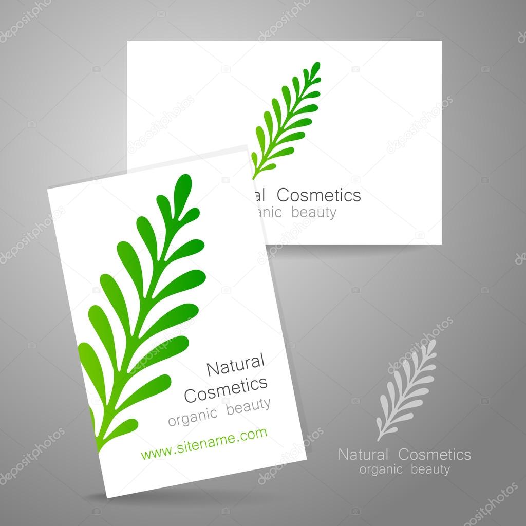 Natural cosmetics logo Stock Vector by ©antoshkaforever 85079356
